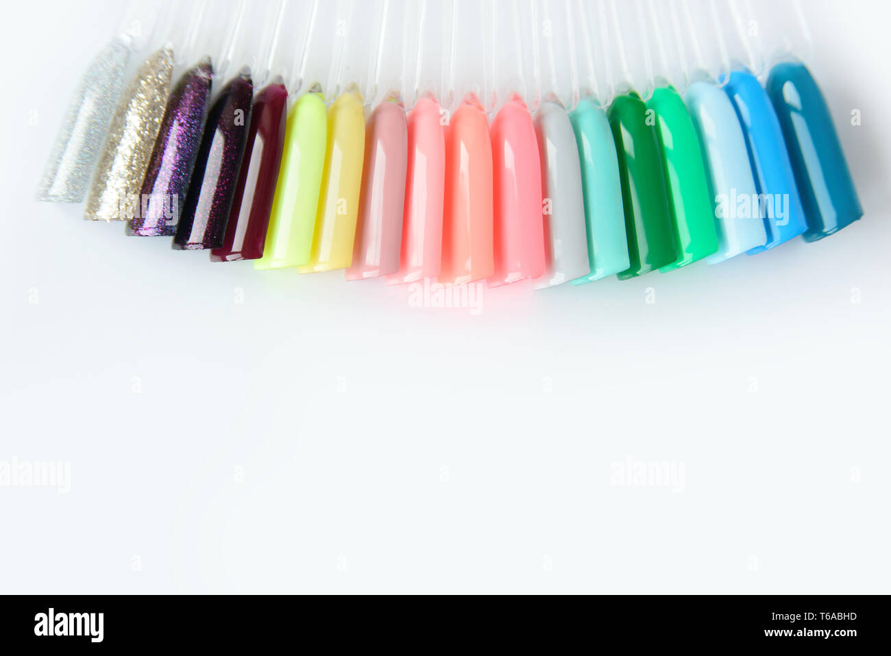 Different colors of fingernail polish hi-res stock photography and ...