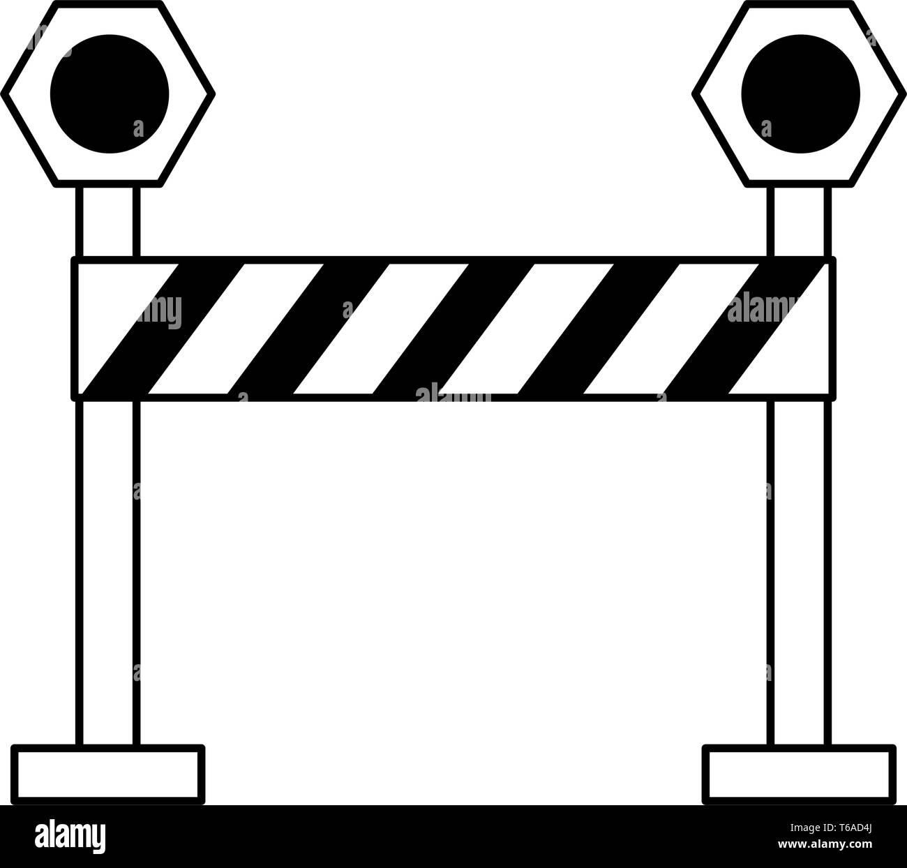 warning construction sign Stock Vector Image & Art - Alamy