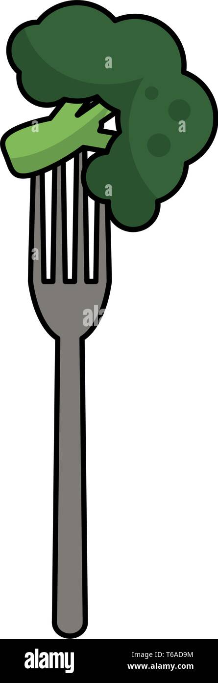 Fork composition natural Stock Vector Images - Alamy