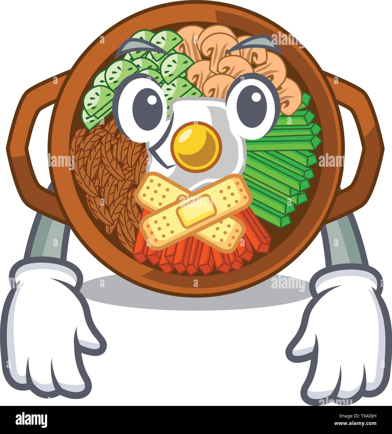 Bibimbap cartoon hi-res stock photography and images - Alamy