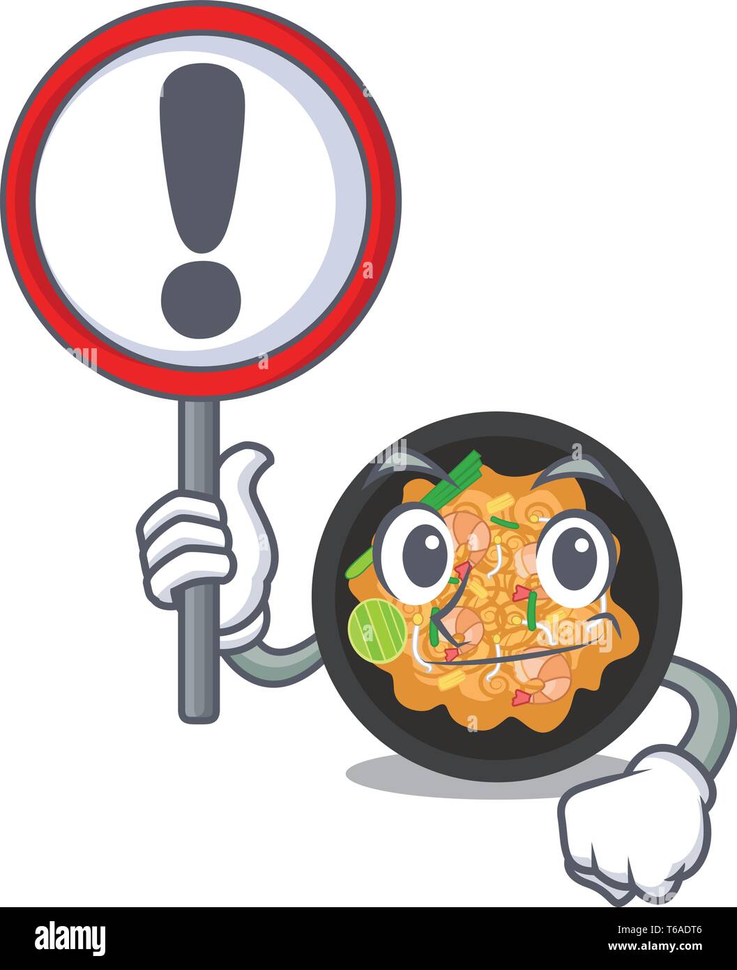 Thai street food eating Stock Vector Images - Alamy