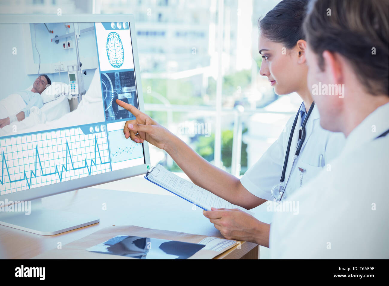 Echocardiography woman hi-res stock photography and images - Alamy