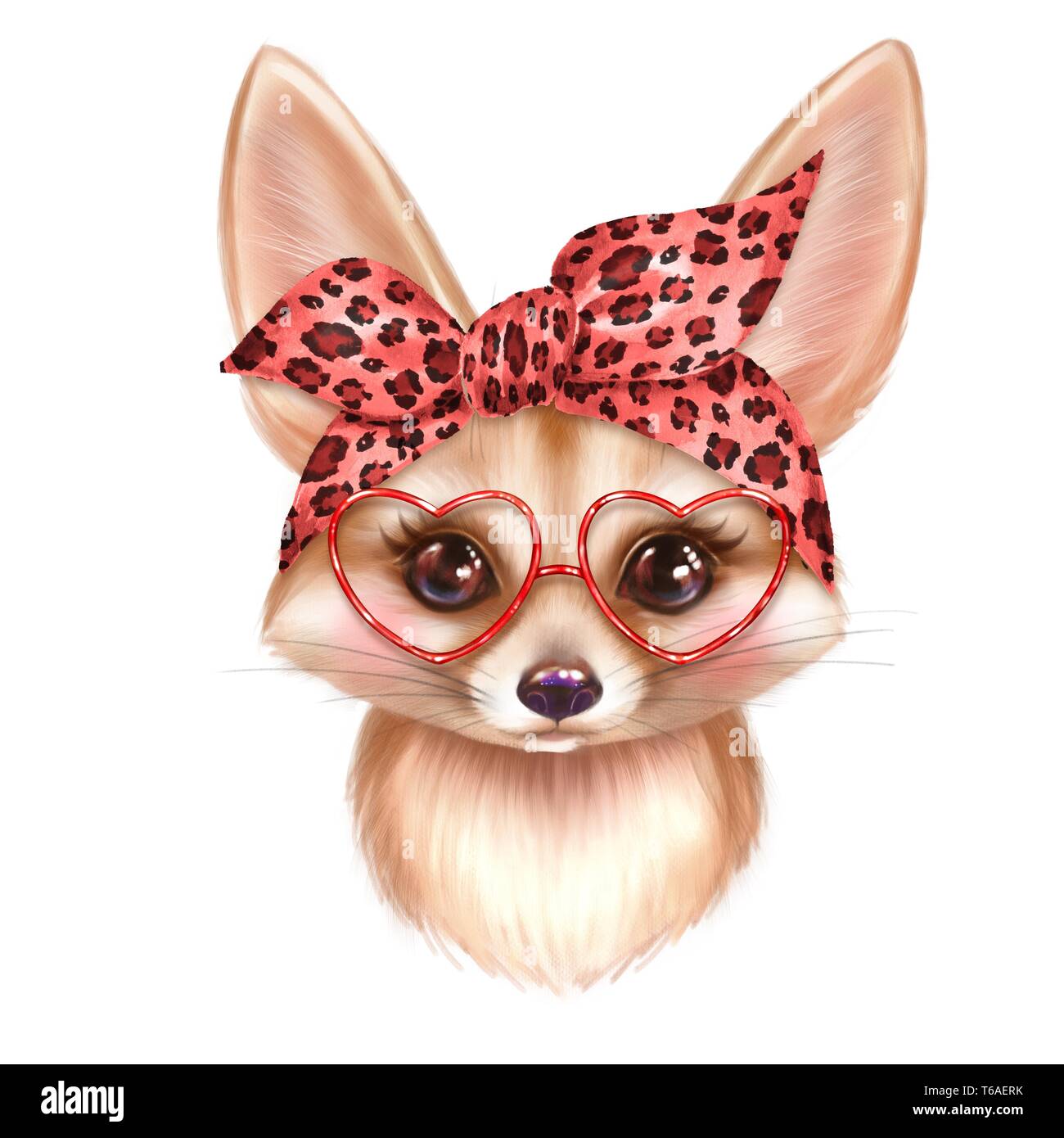 Cute Fennec Fox Drawing