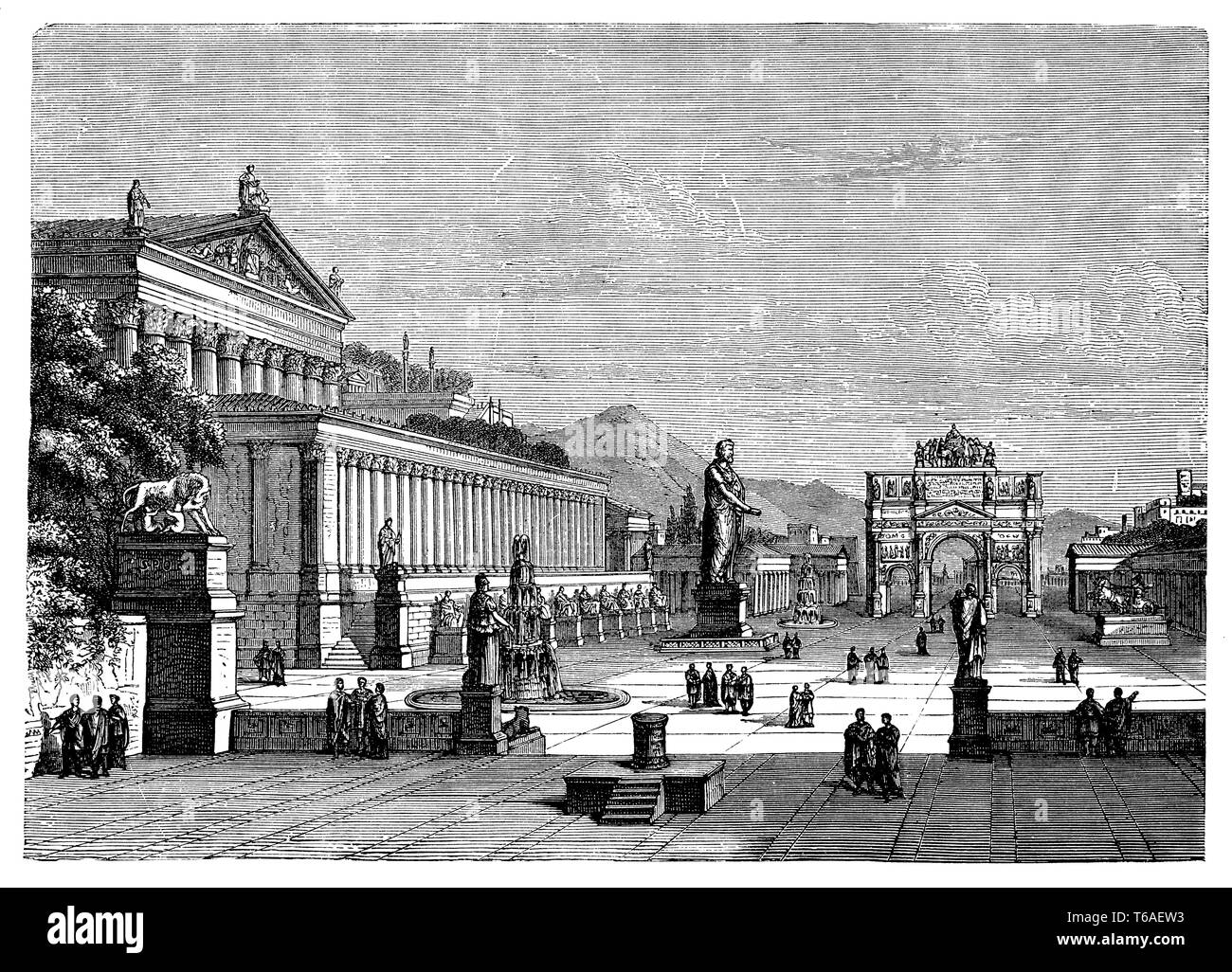 Roman forum reconstruction hi-res stock photography and images - Alamy