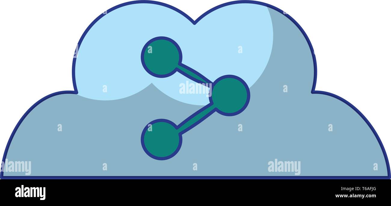 cloud and sharing icon Stock Vector Image & Art - Alamy