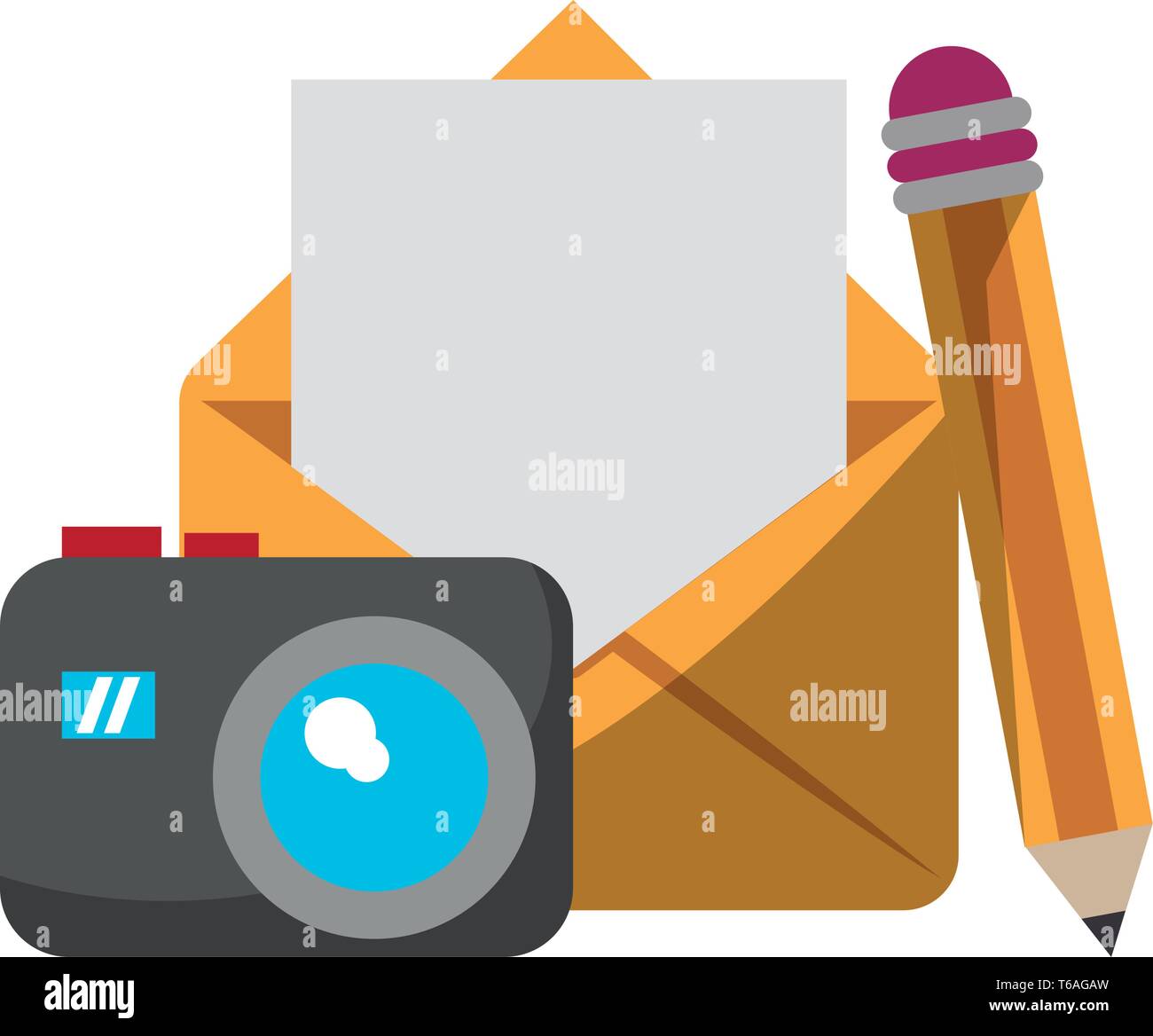 envelope and camera Stock Vector Image & Art - Alamy