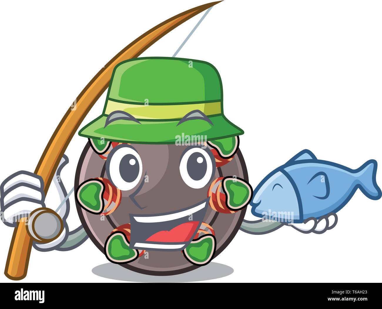 Fishing fried escargot in a cartoon hot pan Stock Vector Image & Art ...