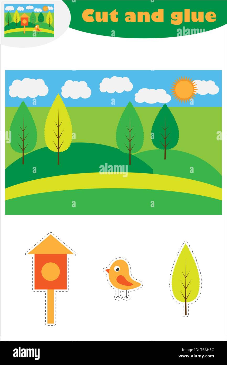 Nesting bird cutout Stock Vector Images - Alamy