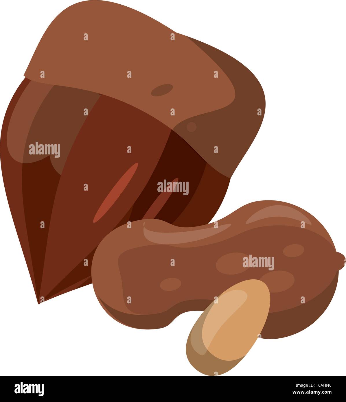 Nuts natural food cartoon Stock Vector Image & Art - Alamy