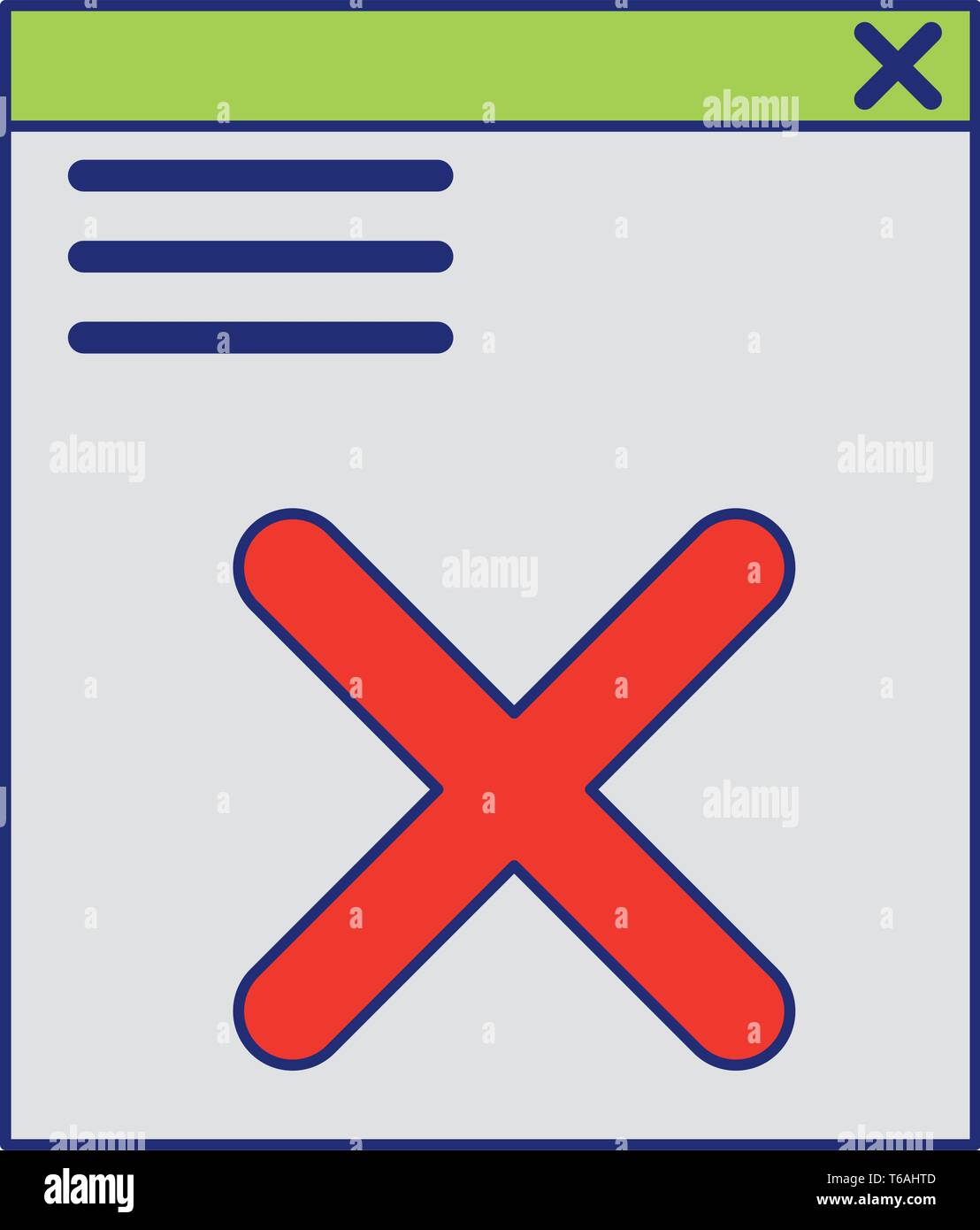 broken website icon blue lines Stock Vector Image & Art - Alamy
