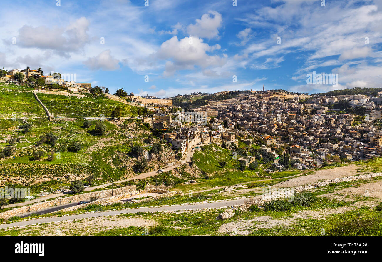 Arab neighborhood near the Old City in Jerusalem, Israel Stock Photo ...