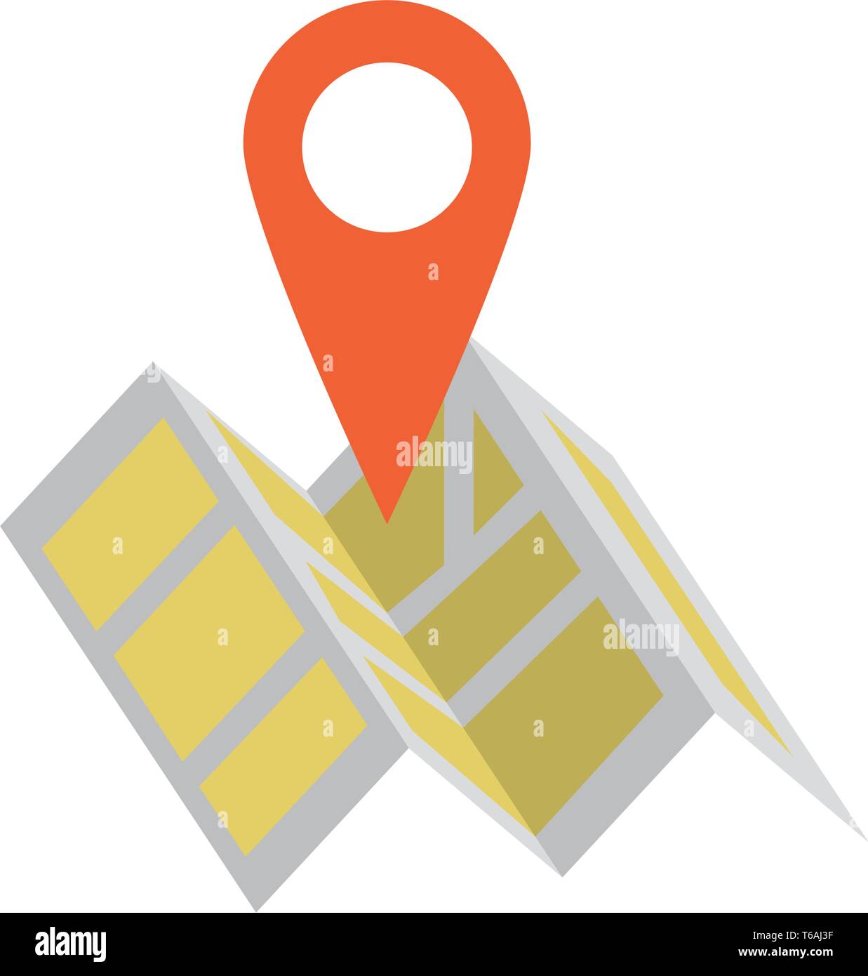 Map and location pin symbol Stock Vector Image & Art - Alamy