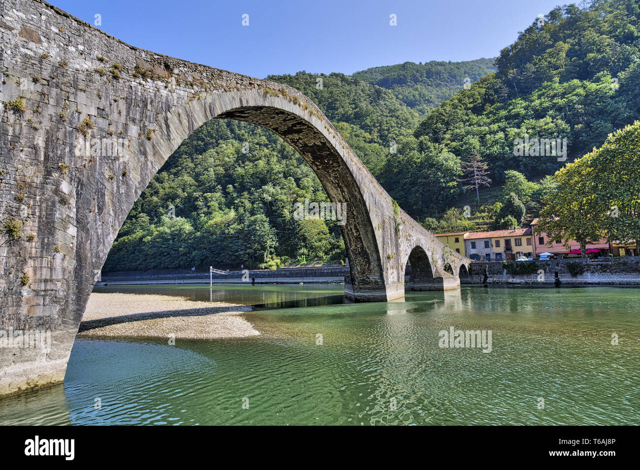 Ponte del Diavolo, devils bridge, Tuscany Italy Stock Photo - Alamy