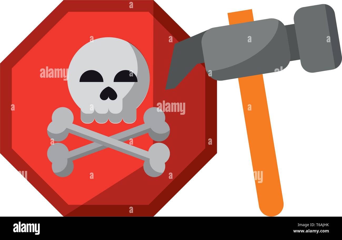 danger sign with tools Stock Vector Image & Art - Alamy
