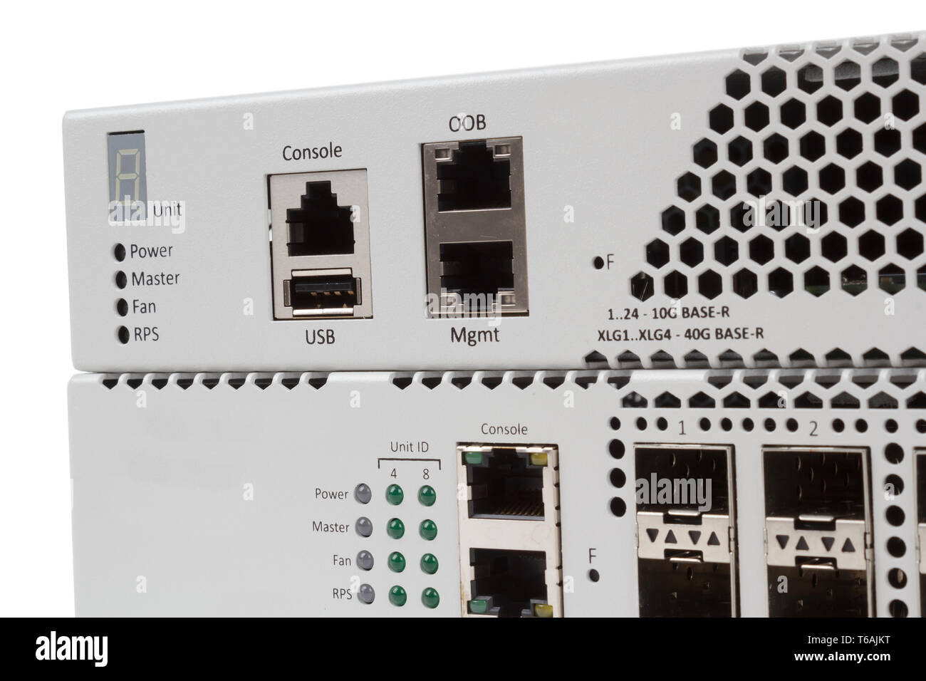 Gigabit Ethernet switch with SFP slot Stock Photo - Alamy