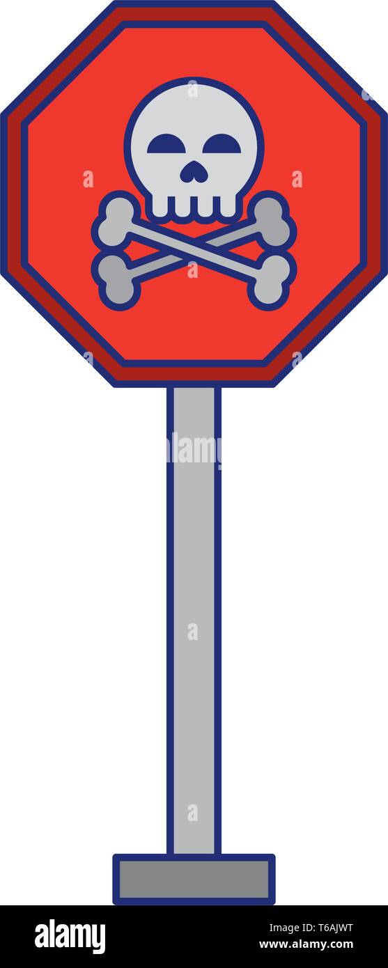 danger sign icon blue lines Stock Vector Image & Art - Alamy