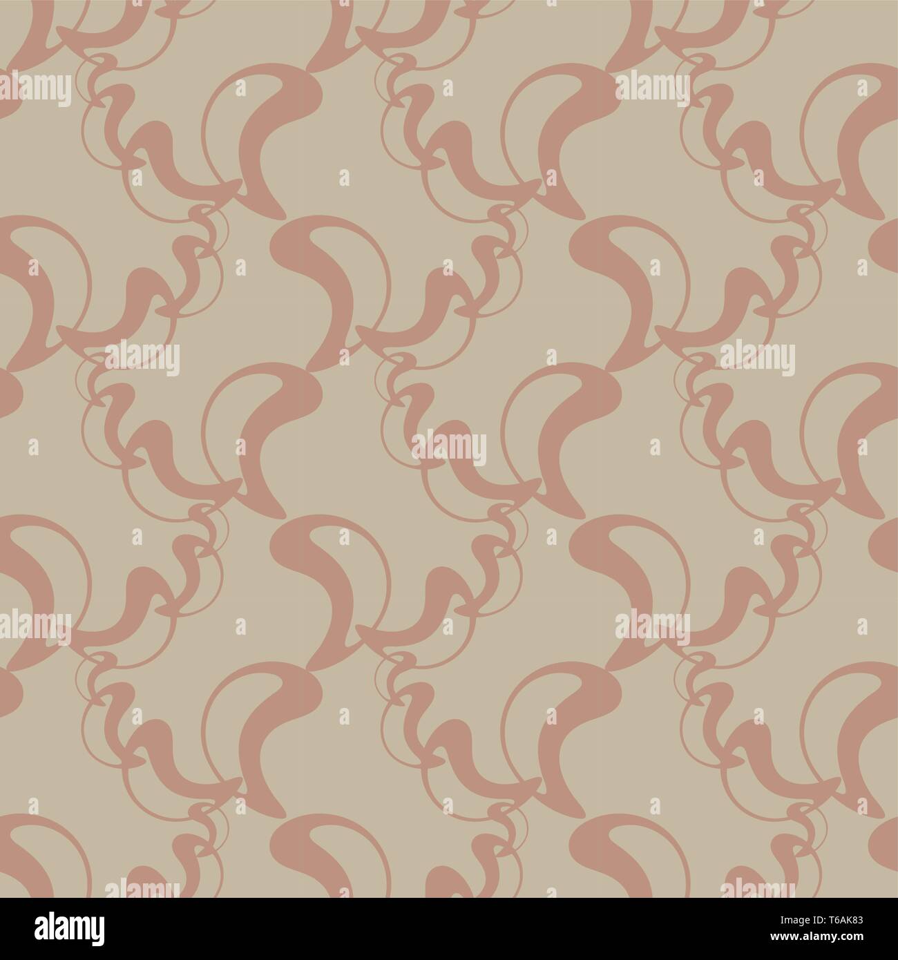 Abstract vector elements on pale pattern. Vintage seamless design for ...