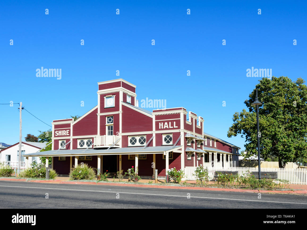 1929 Heritage-listed Warroo Shire Hall at Surat, corner of Cordelia and ...