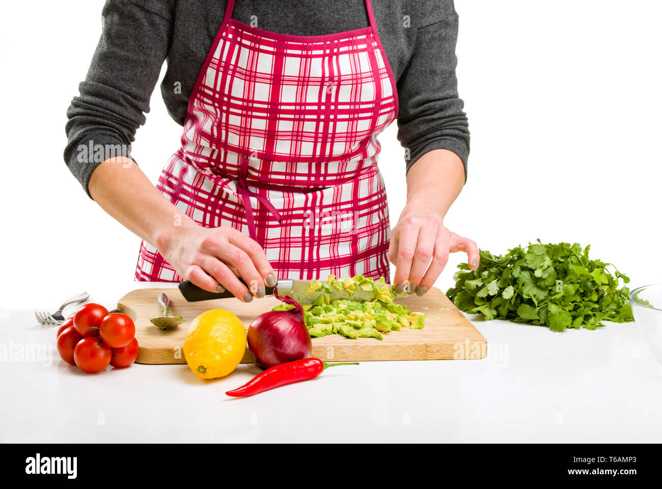 Woman Cooking in the kitchen Stock Photo - Alamy