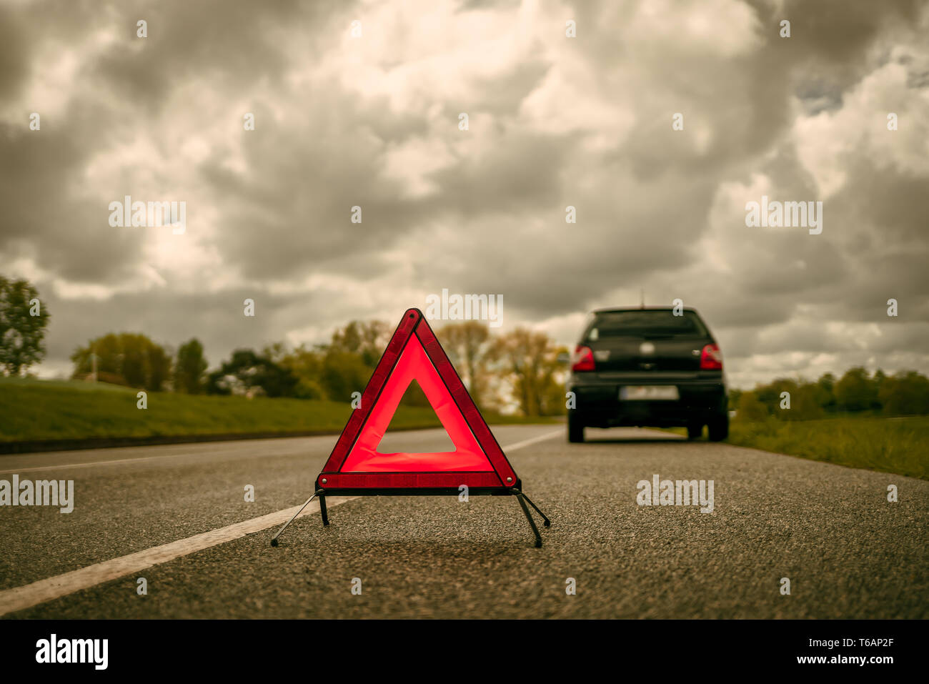 Broken road sign side road hi-res stock photography and images - Alamy