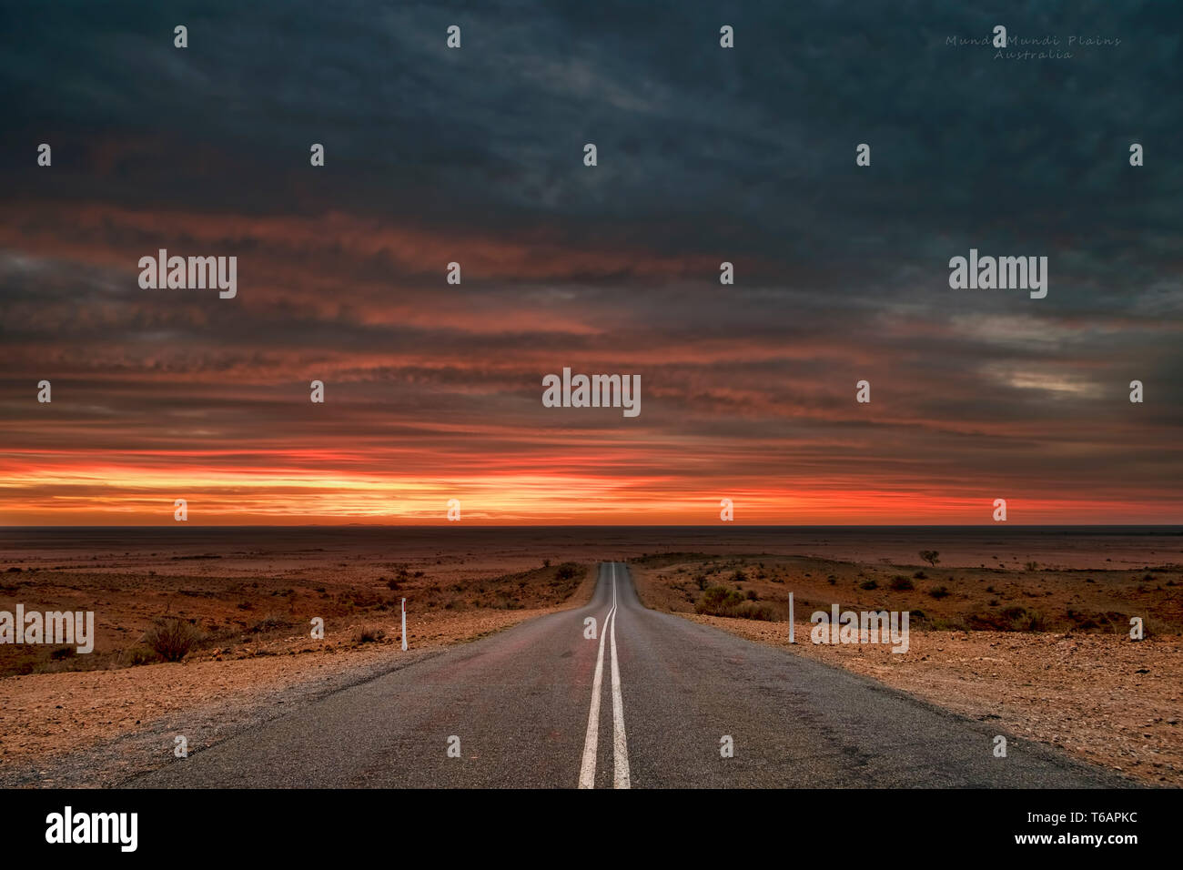 Road to Sunset Stock Photo - Alamy