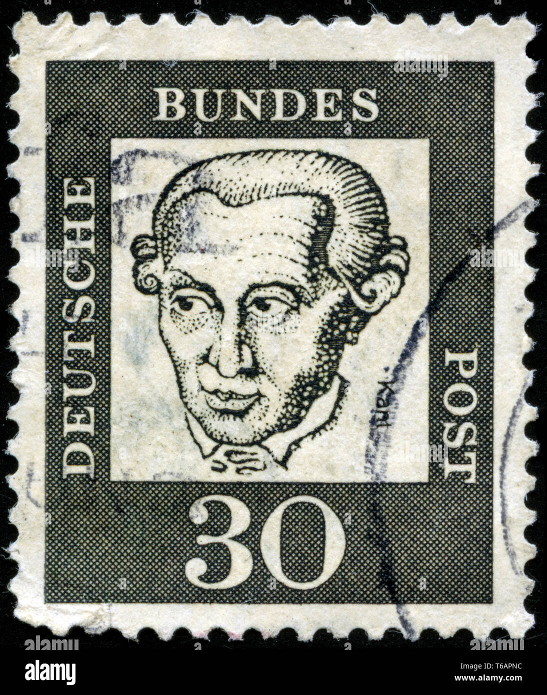 Postage stamp from the Federal Republic of Germany in the Famous ...
