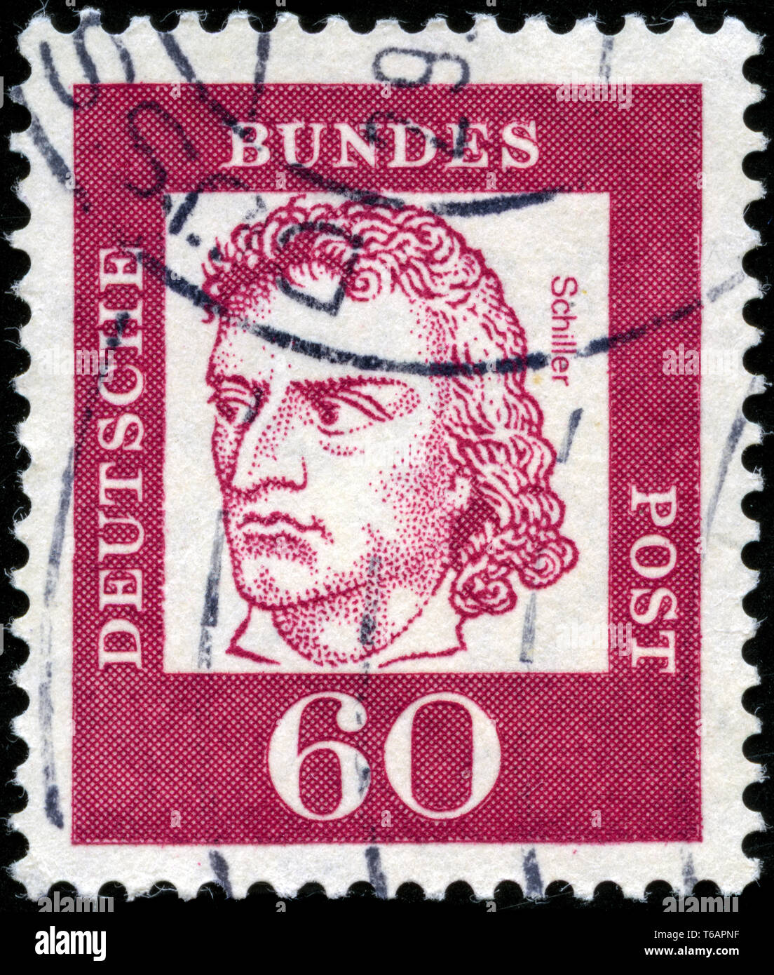 Postage stamp from the Federal Republic of Germany in the Famous ...