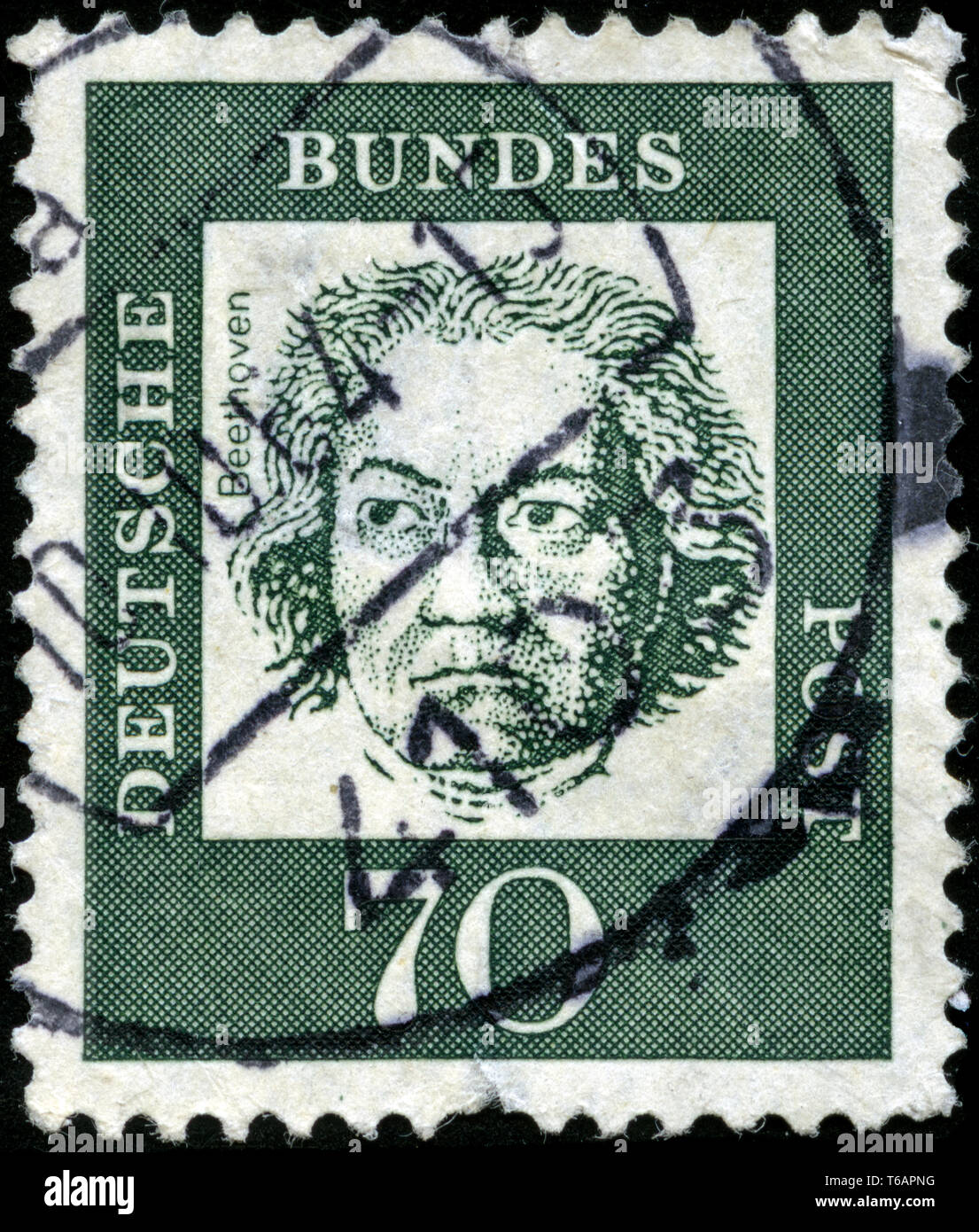 Postage stamp from the Federal Republic of Germany in the Famous ...