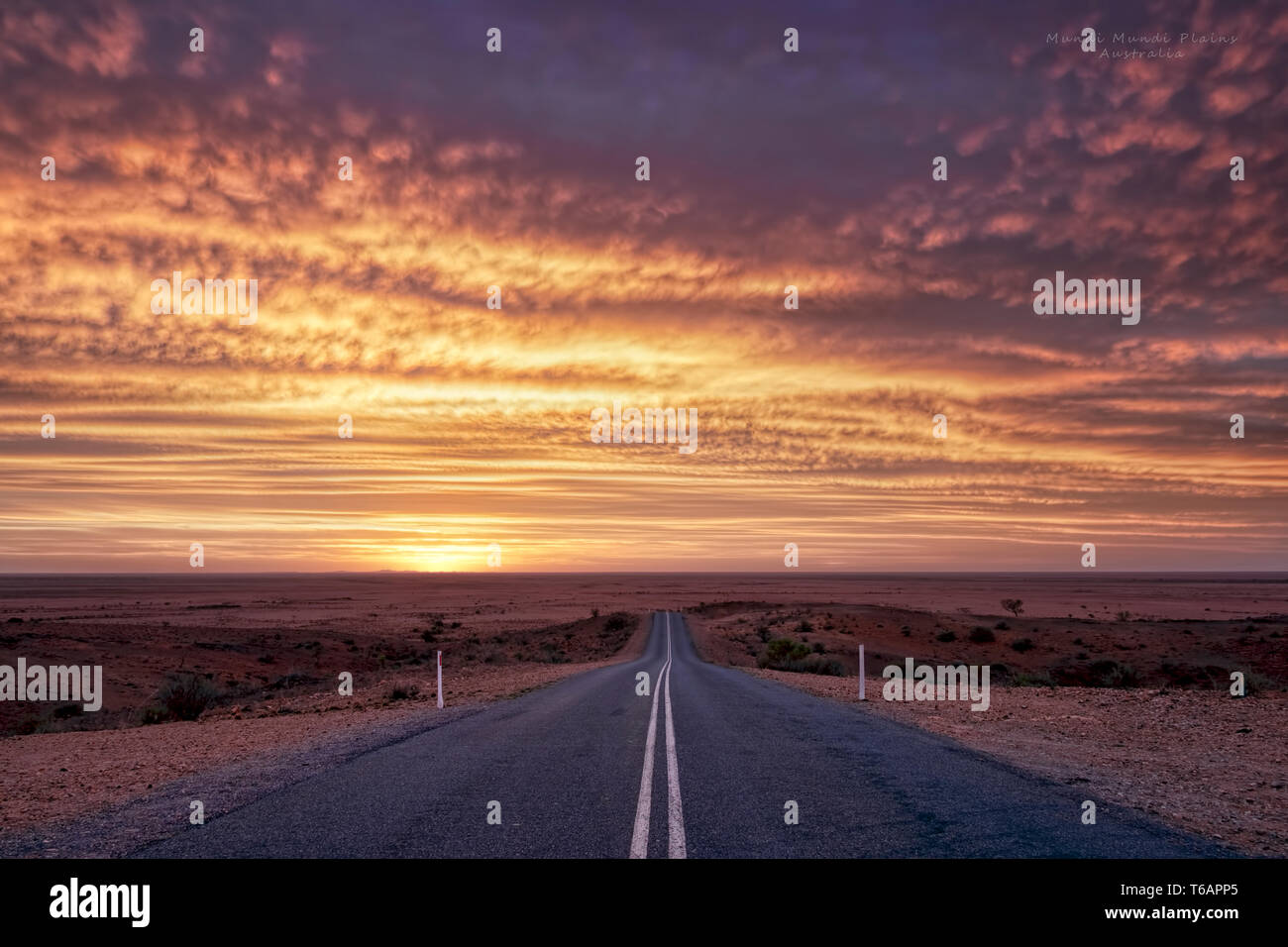 Road to Sunset Stock Photo - Alamy