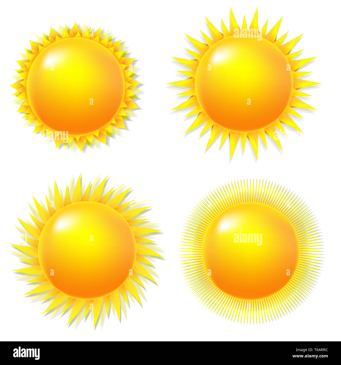 Bright Big Sun Set Stock Photo - Alamy