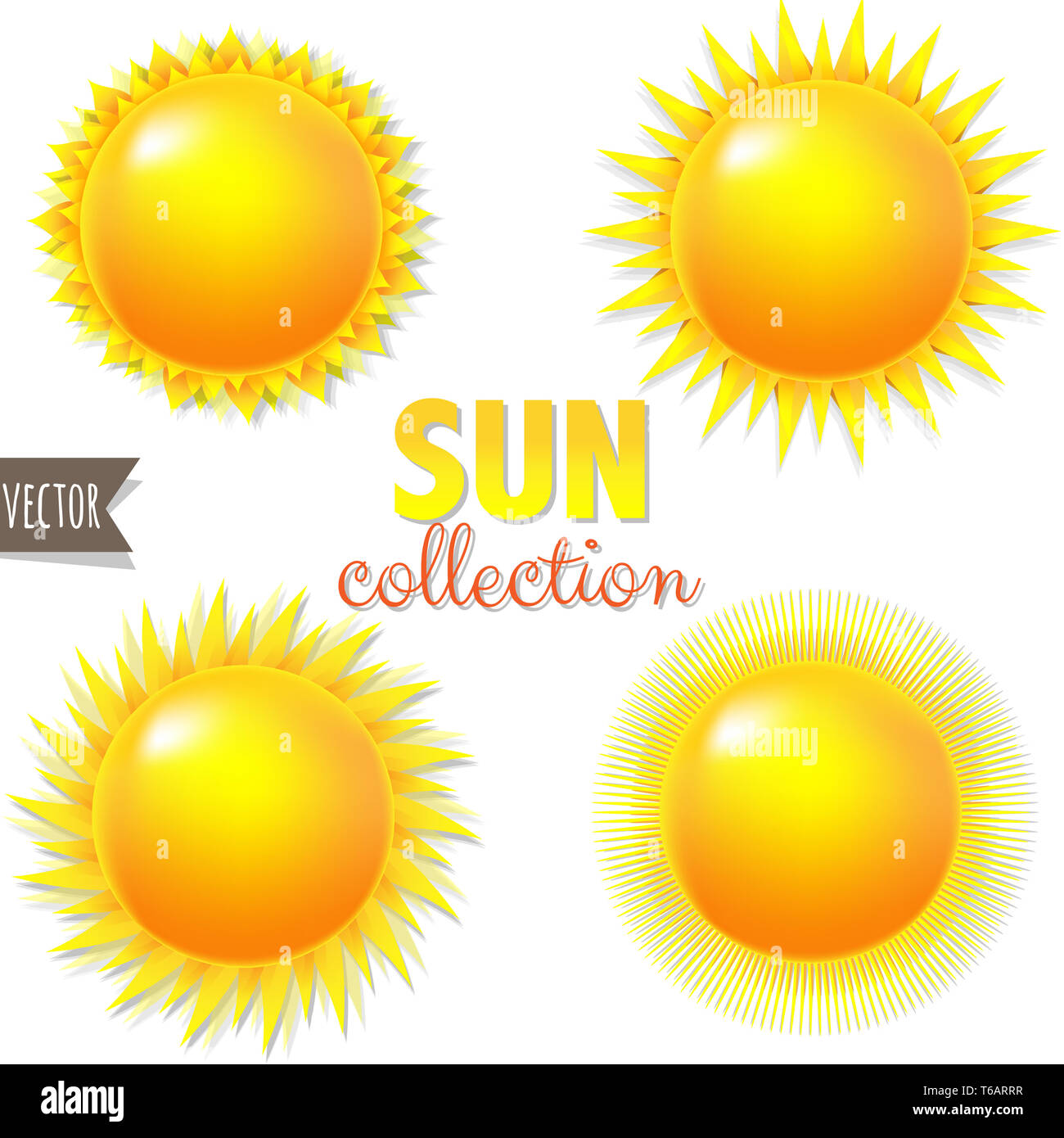 Bright Big Sun Set Stock Photo - Alamy