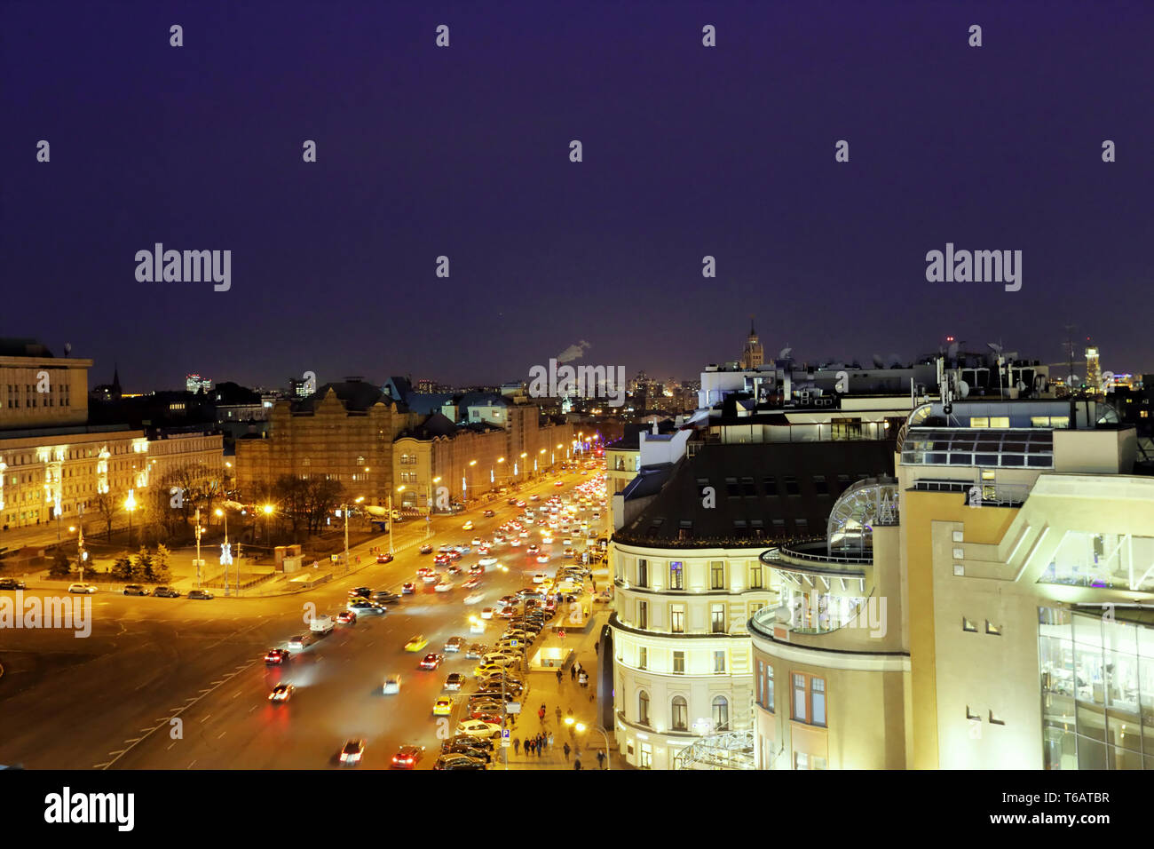 Evening Moscow - the capital of Russia Stock Photo - Alamy