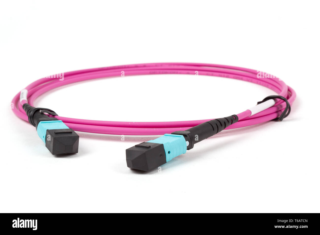 fiber optic MTP (MPO) pigtail, patchcord connectors Stock Photo - Alamy