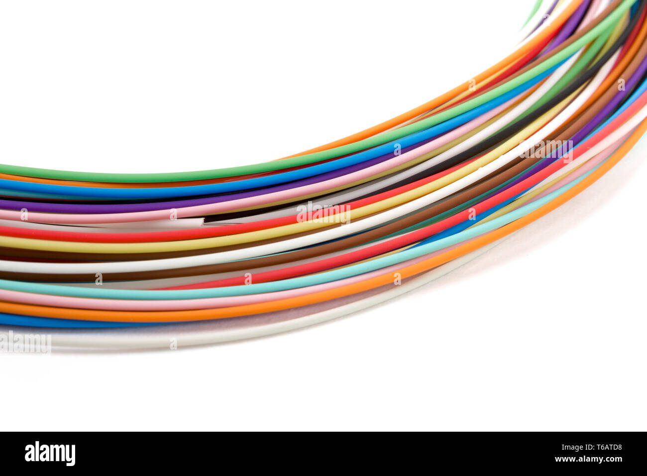 colored optical fibers Stock Photo - Alamy