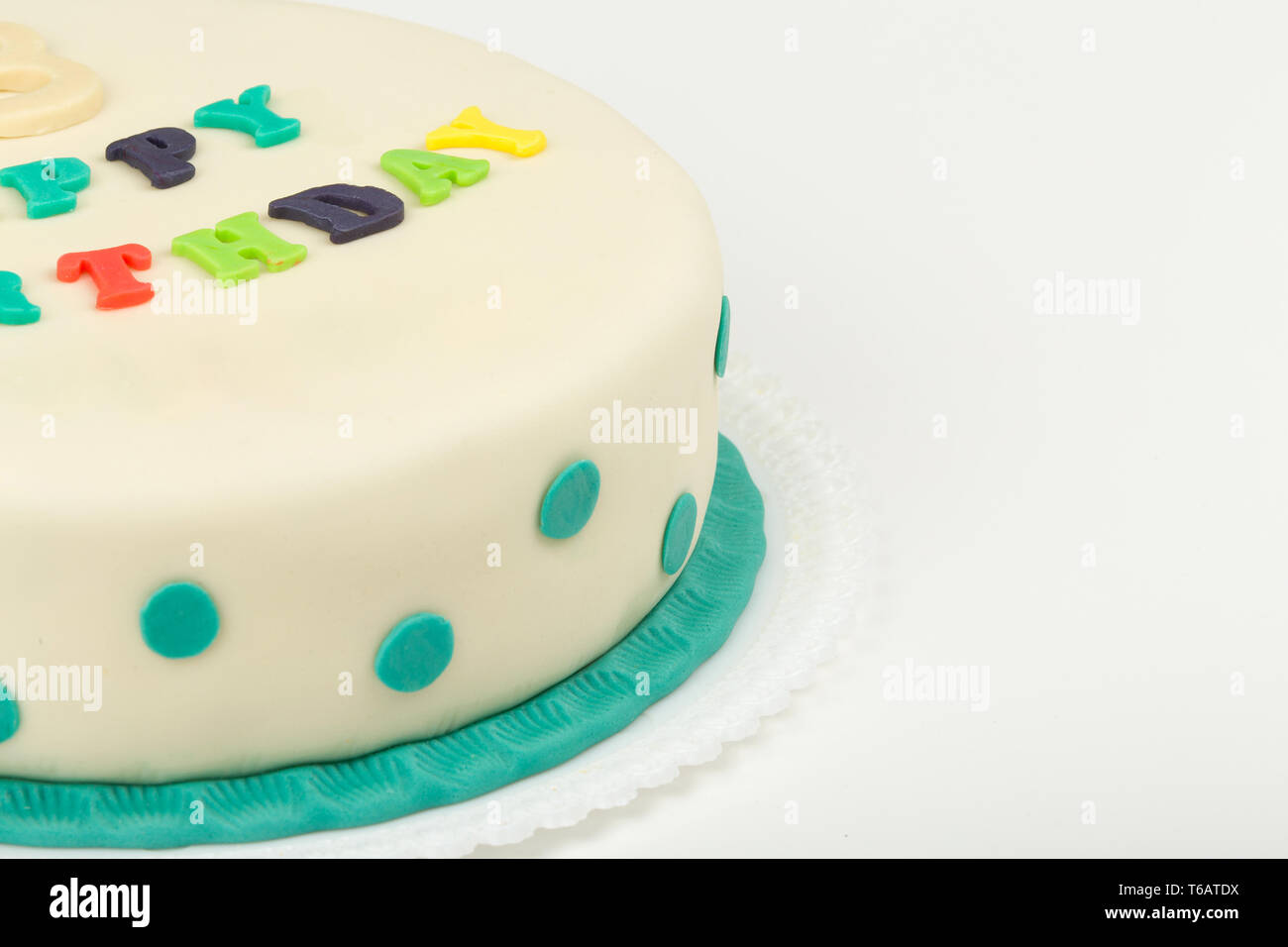 birthday cake with text happy birthday Stock Photo - Alamy