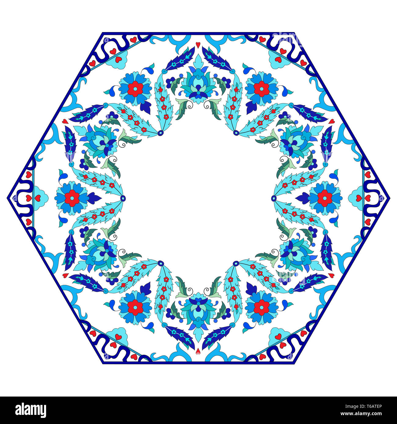 Antique ottoman turkish pattern vector design eighty six Stock Photo ...