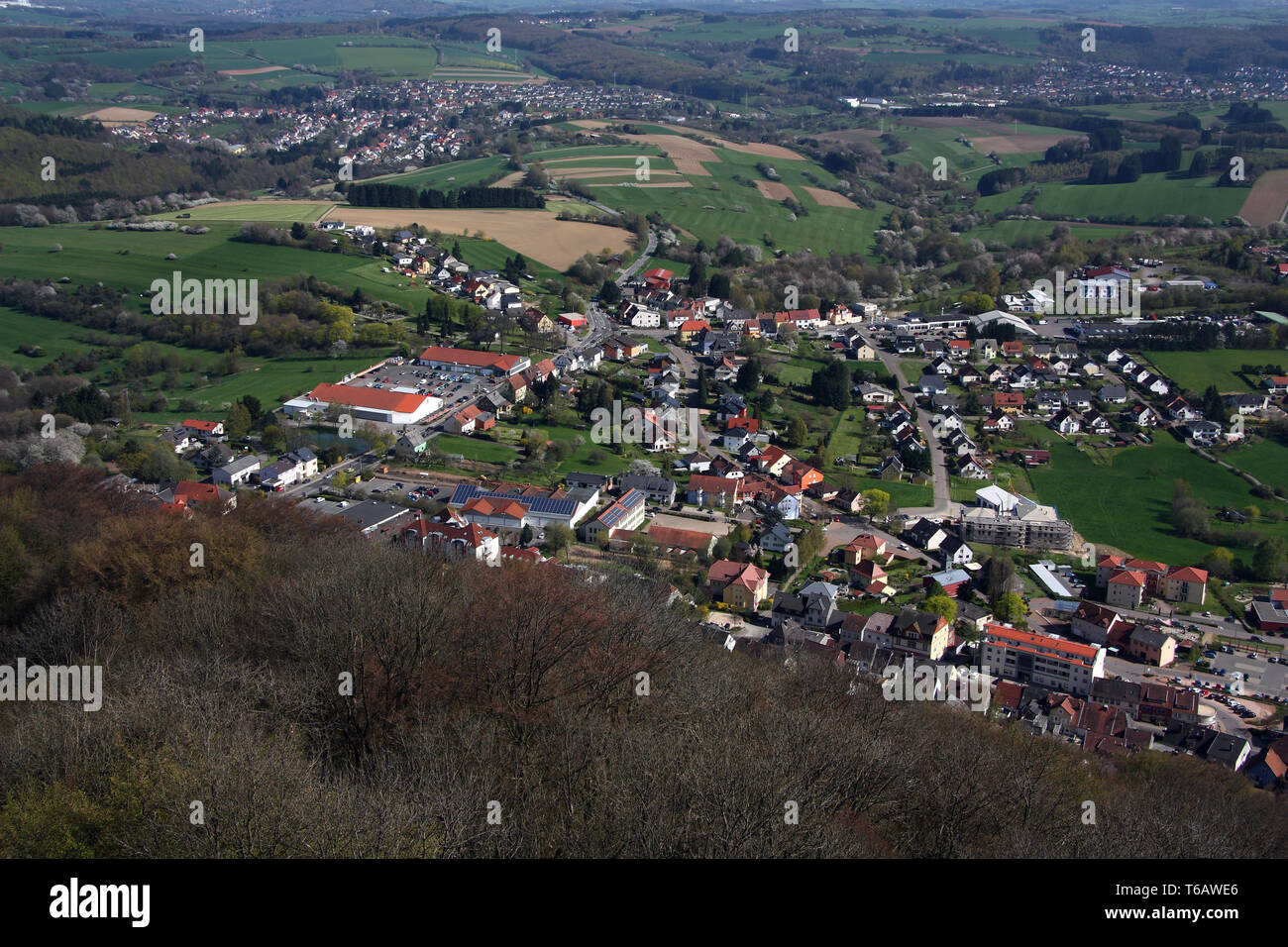 View from Schaumberg / Tholey, Saarland / Germany Stock Photo - Alamy