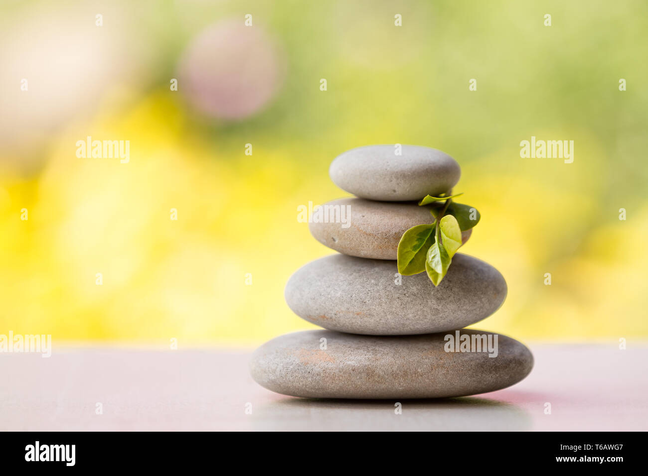Pile of balancing pebble stones outdoor Stock Photo - Alamy