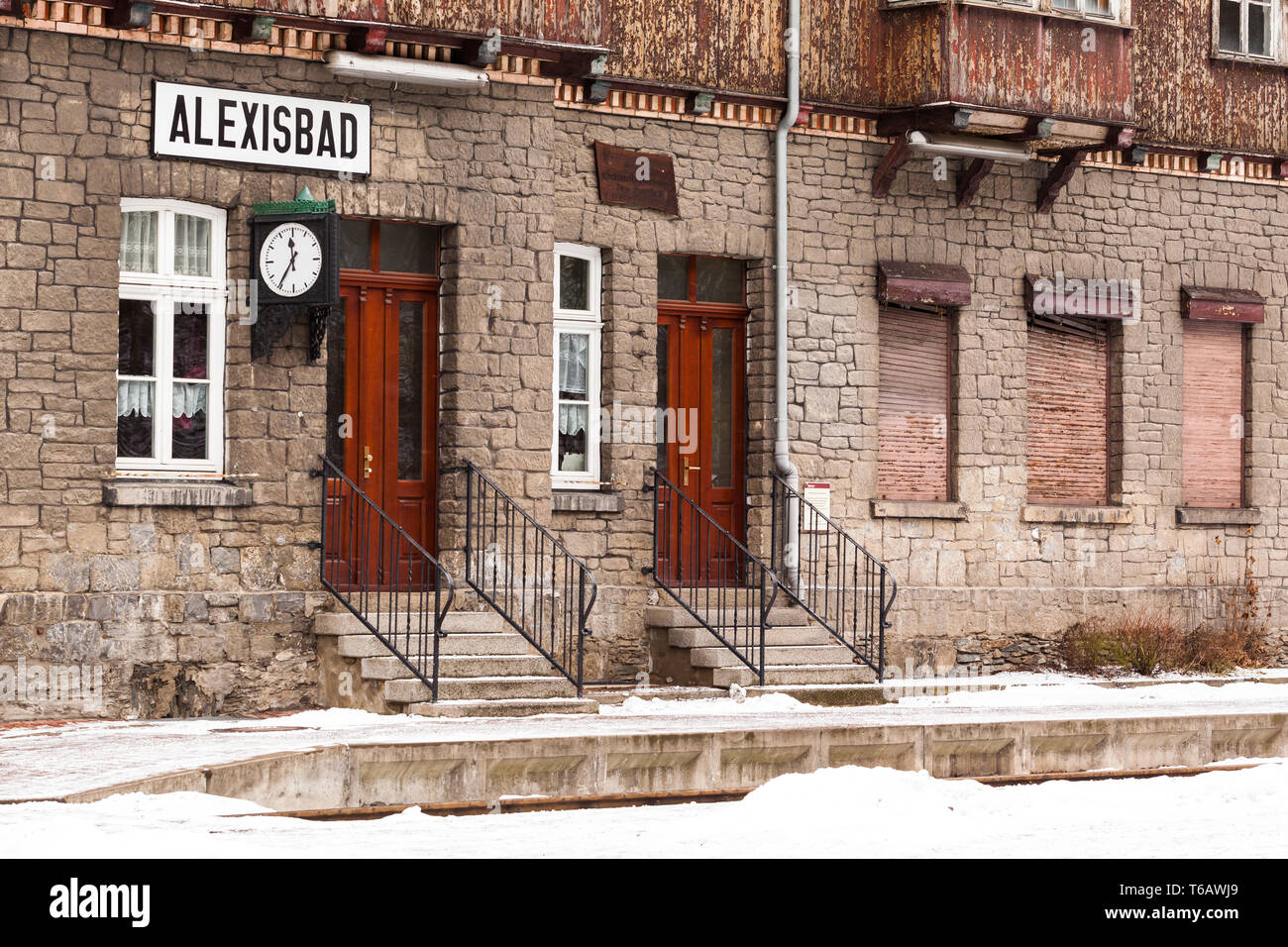 Historical light railway in Harz Mountains, Central German Uplands ...