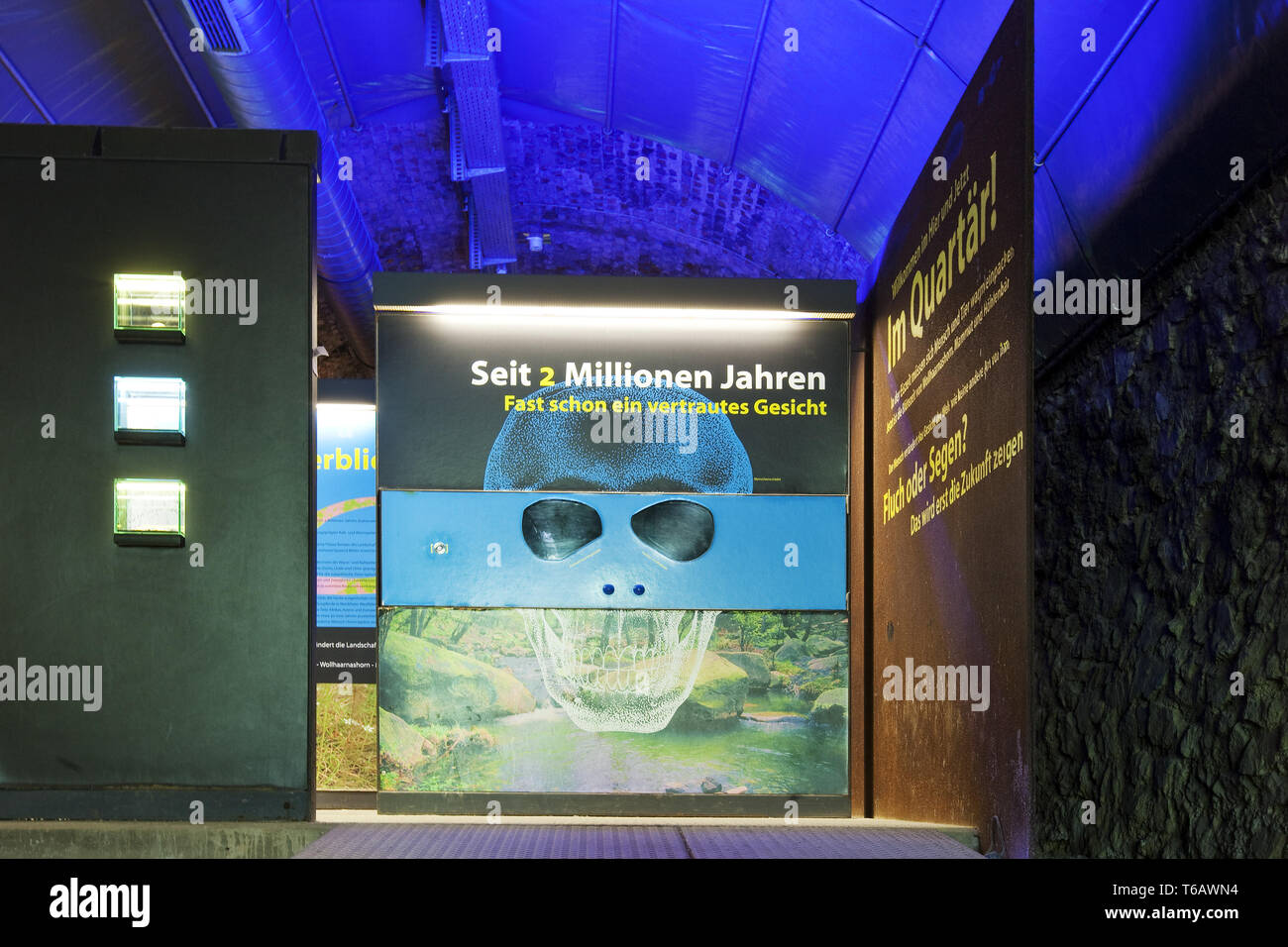 museum timetunnel in a former mining tunnel of Bochumer Bruch ...