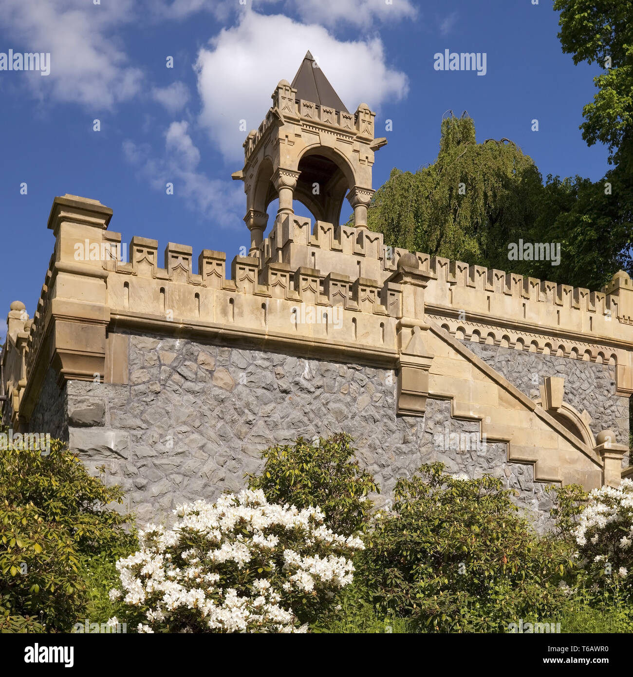 outside staircase Dicke Ibach Treppe in park Barmer Anlagen, Wuppertal ...
