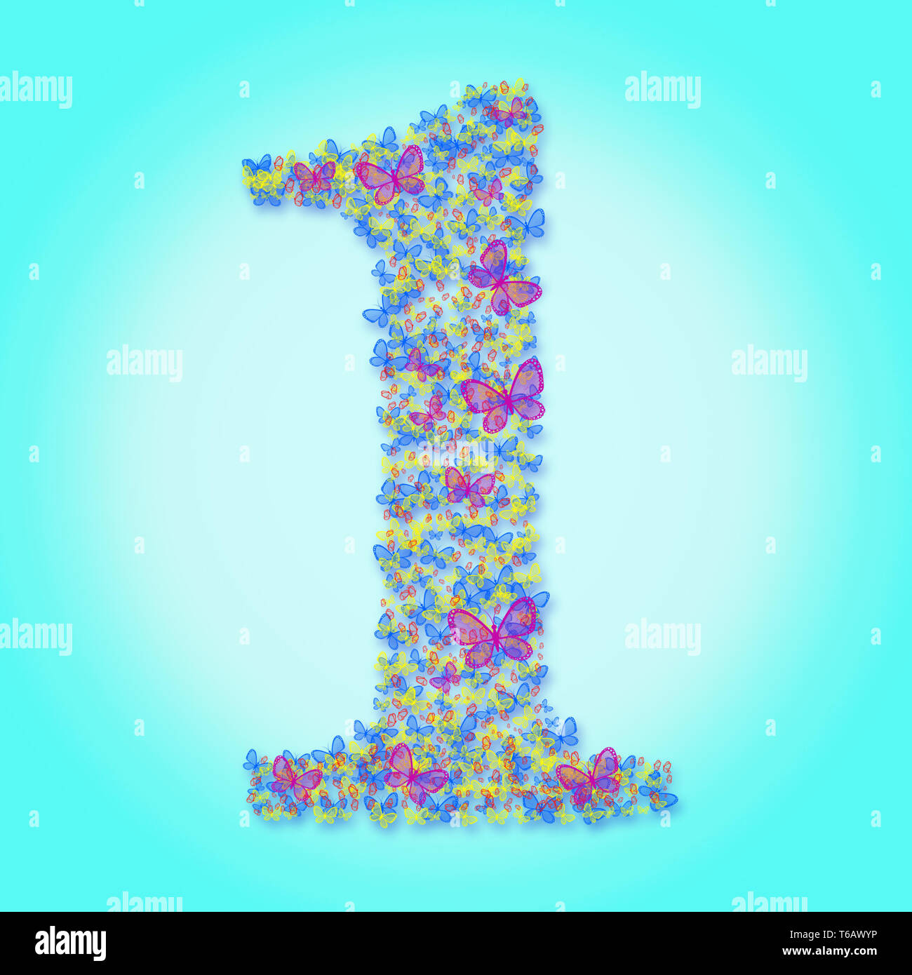 Number butterfly hi-res stock photography and images - Alamy