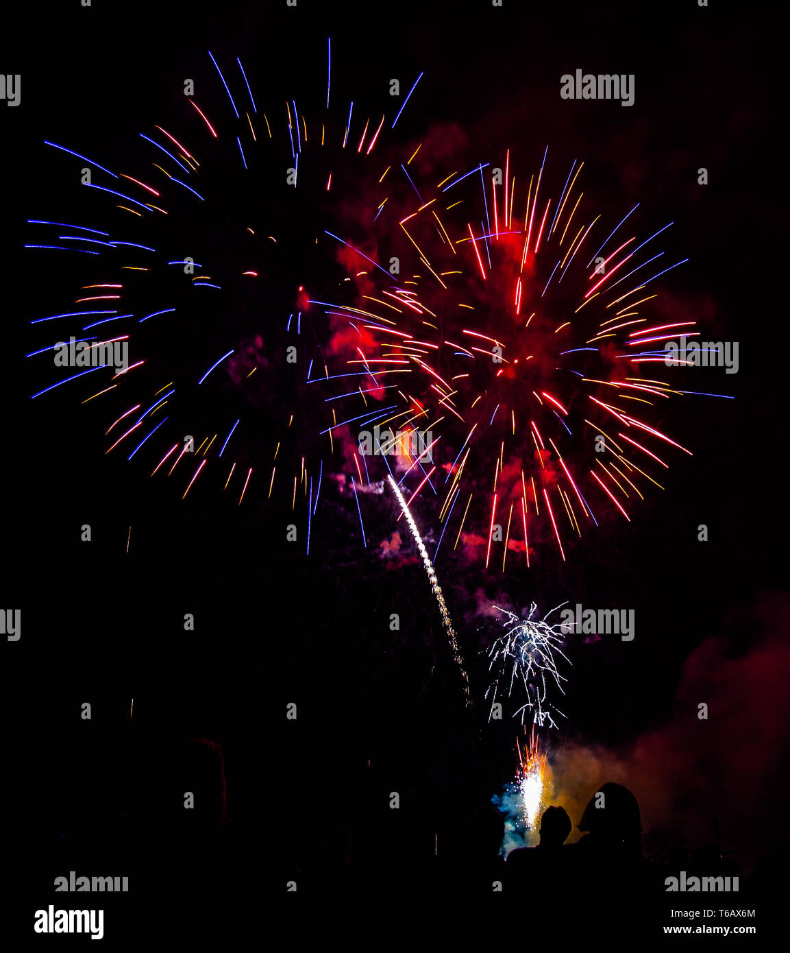 Fireworks grand finale Stock Photo - Alamy