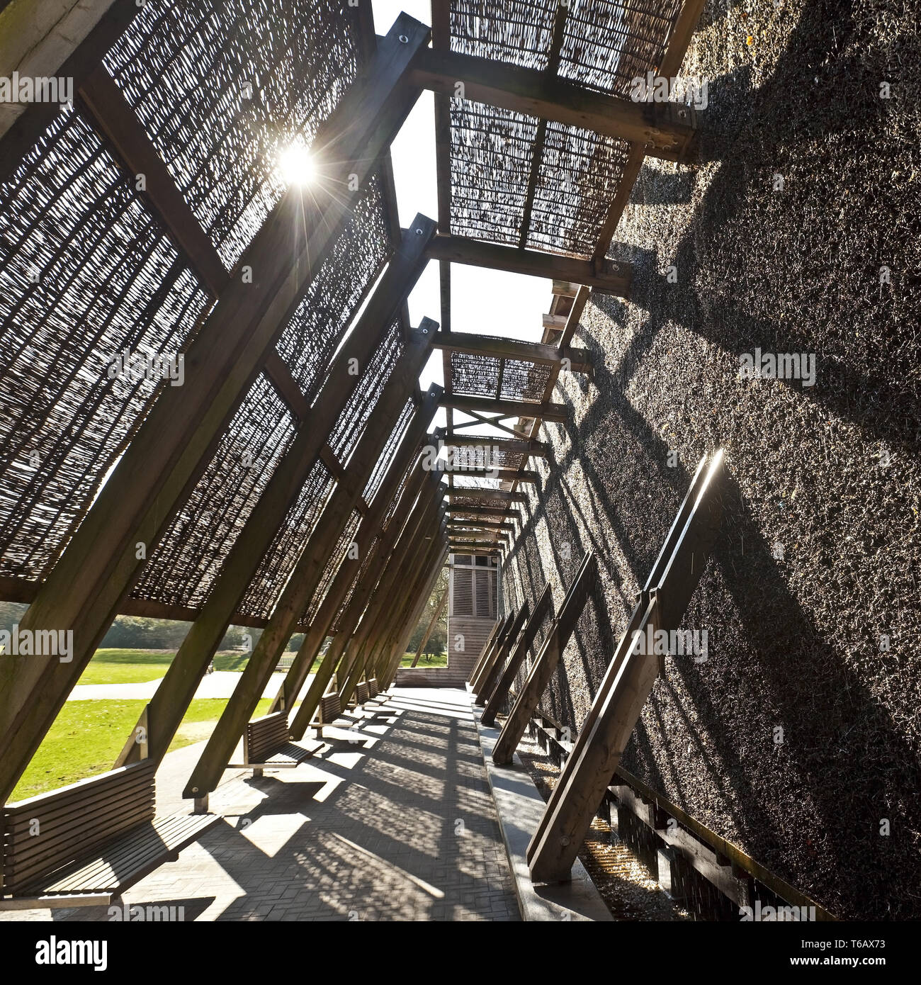 Graduation tower in spa park, Hamm, Ruhr Area, North Rhine-Westphalia ...