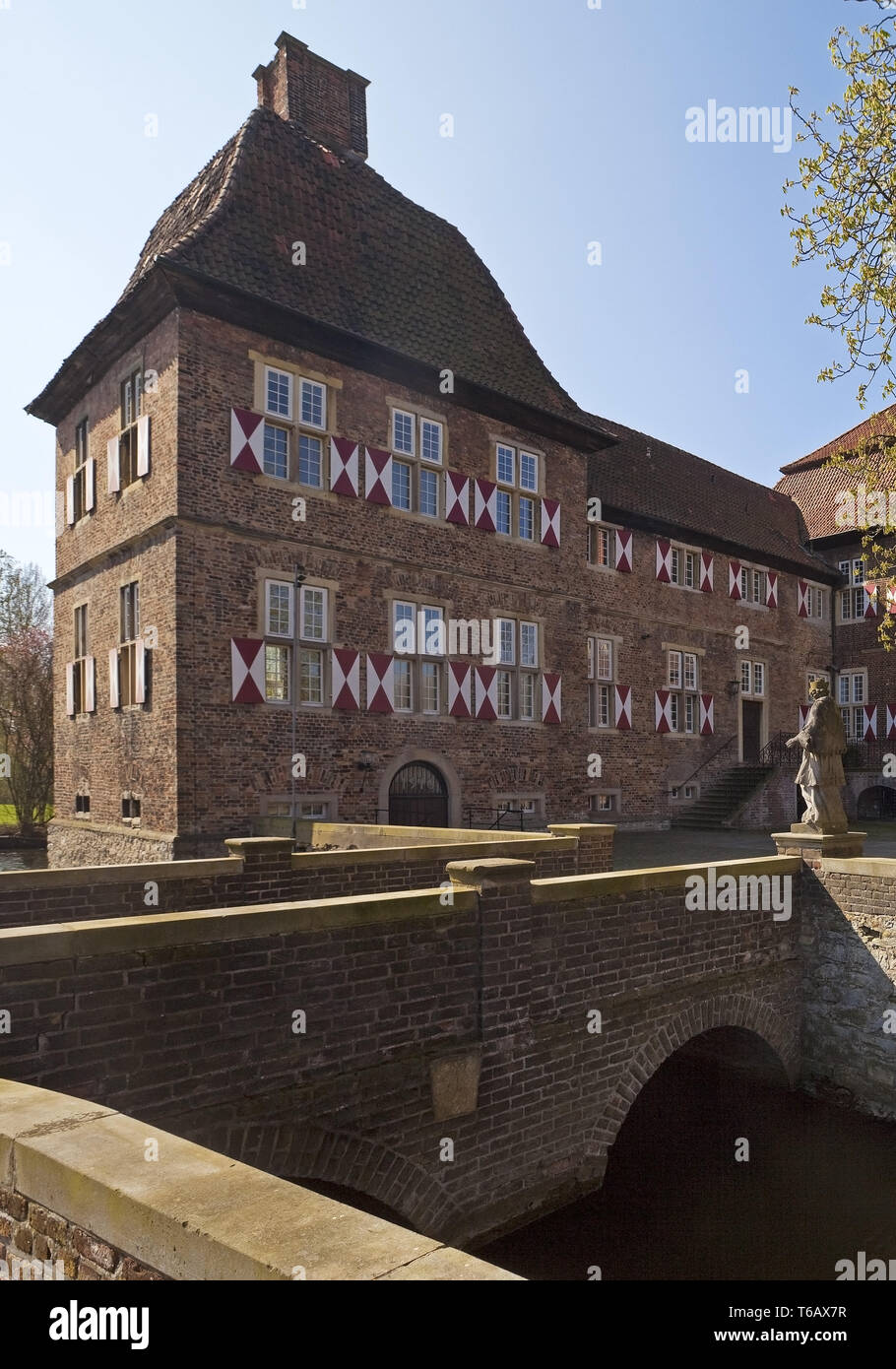 water castle Oberwerries, Hamm, Ruhr Area, North Rhine-Westphalia ...