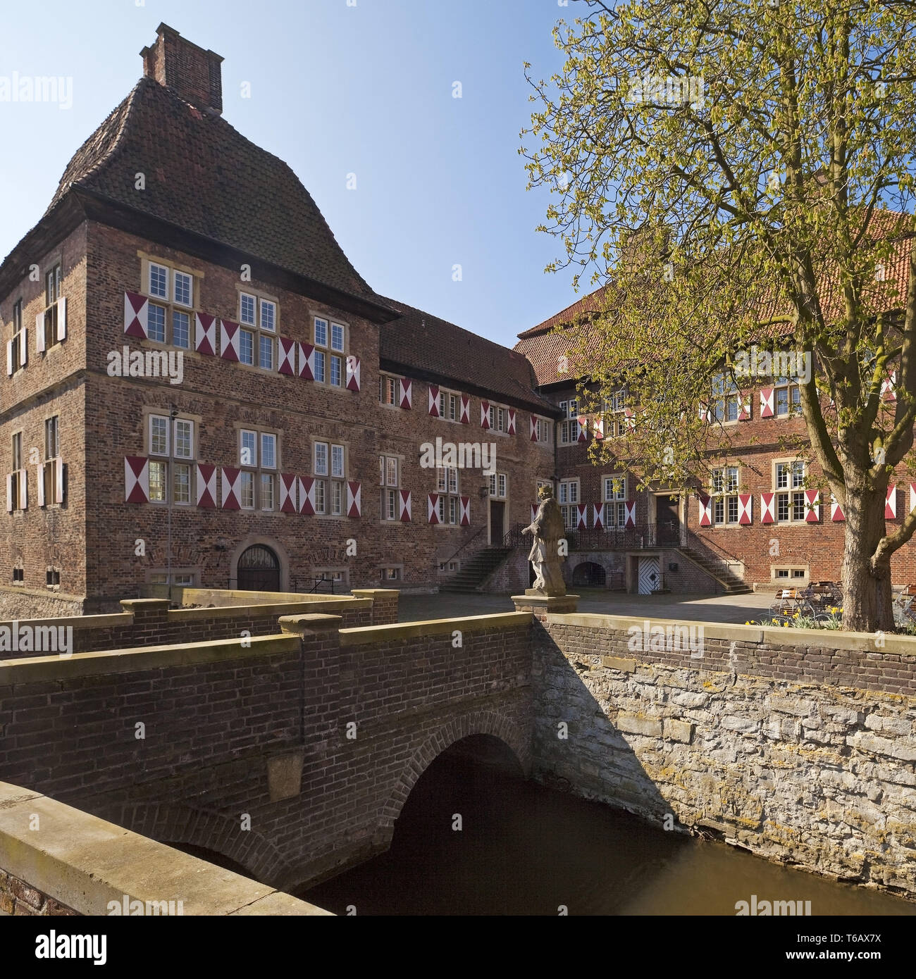 water castle Oberwerries, Hamm, Ruhr Area, North Rhine-Westphalia ...