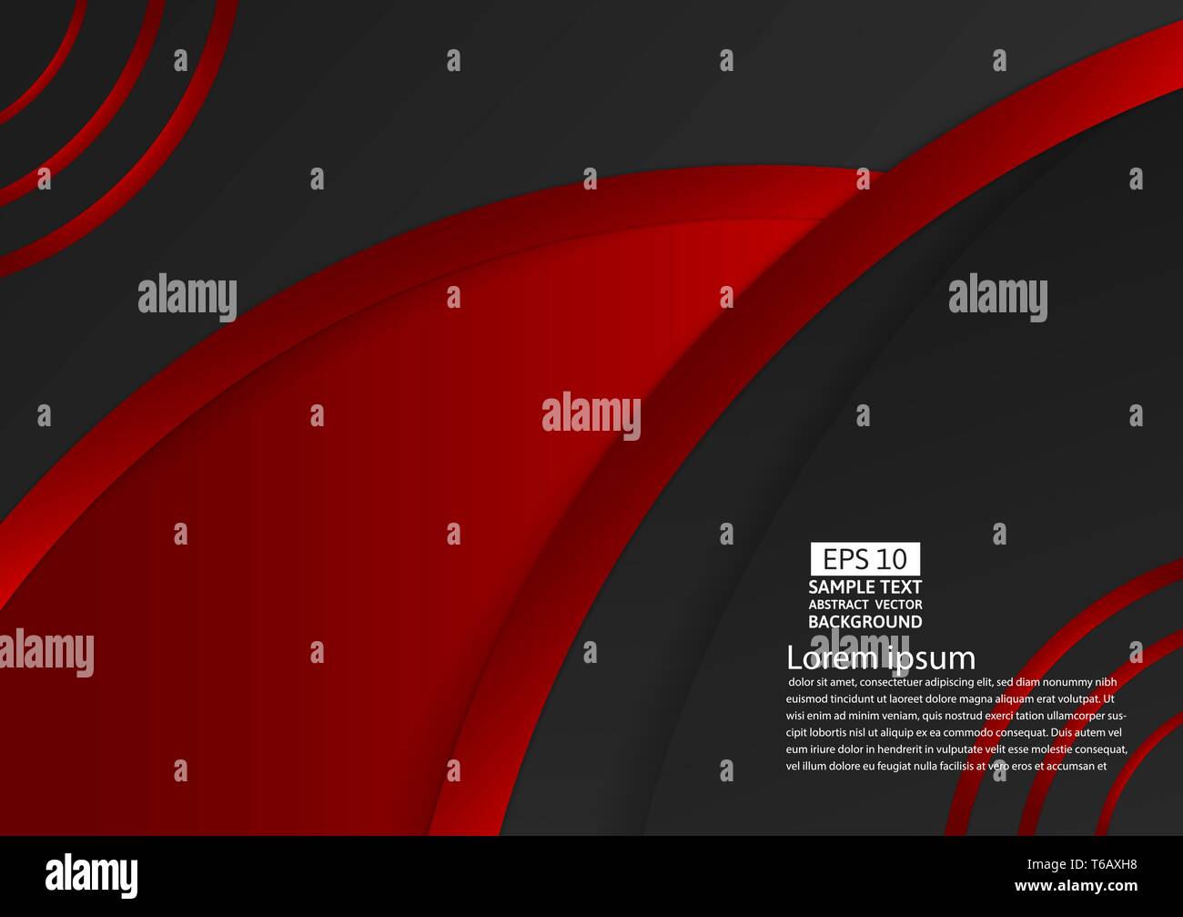 Black and red color geometric abstract background modern design with ...