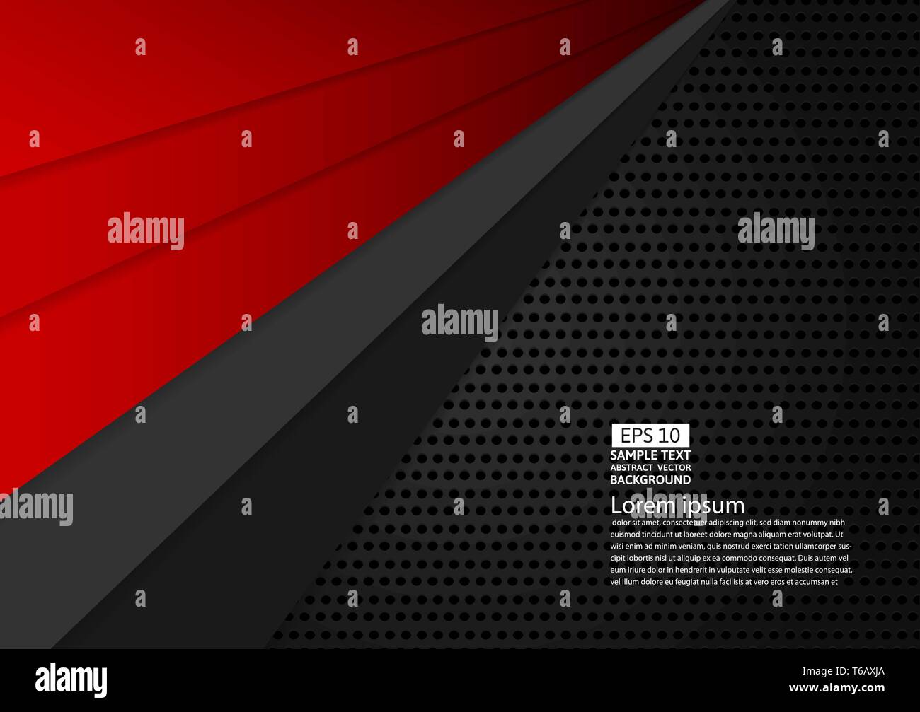Black and red color geometric abstract background modern design with ...