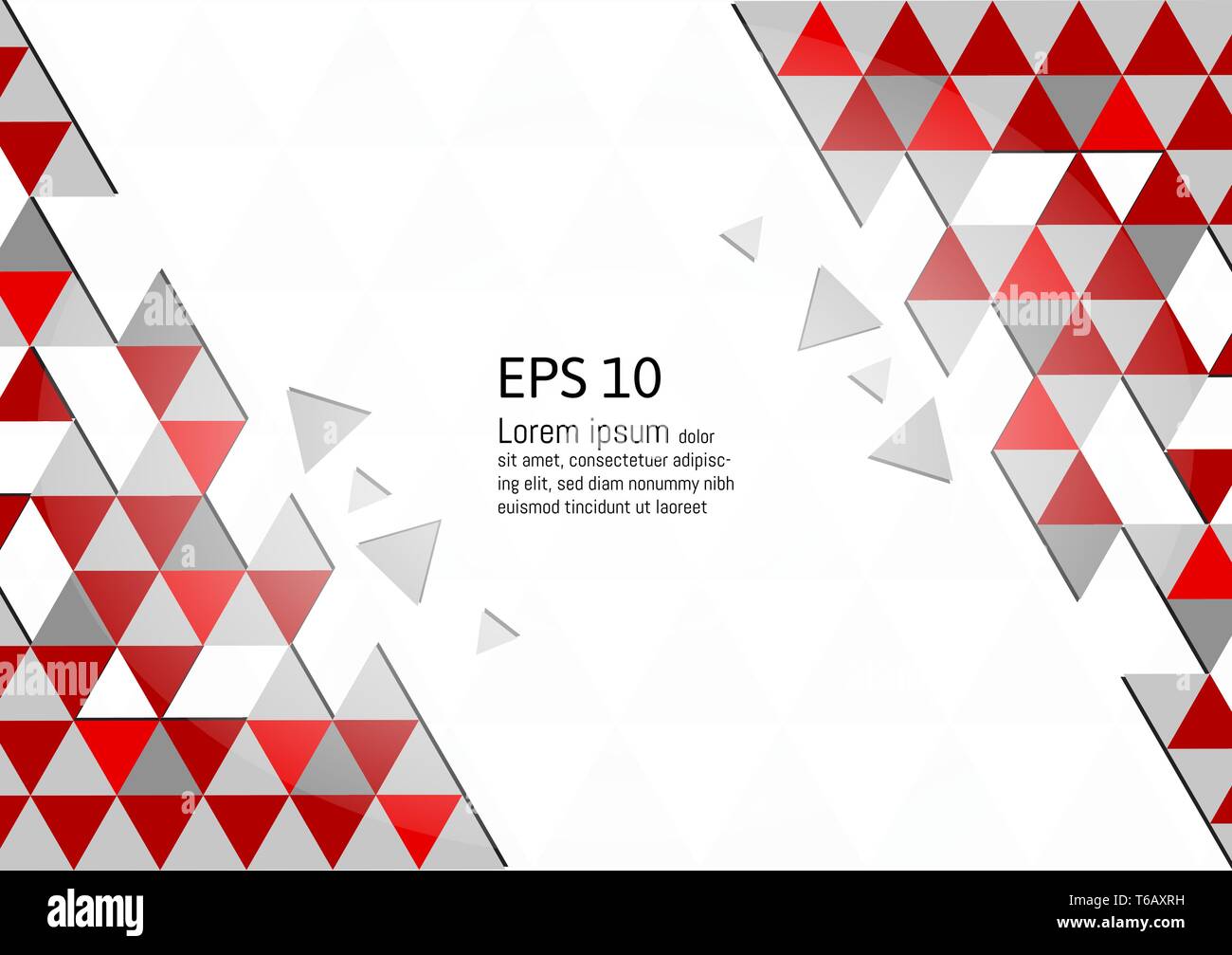 Vector abstract geometric red and gray background modern design eps10 ...