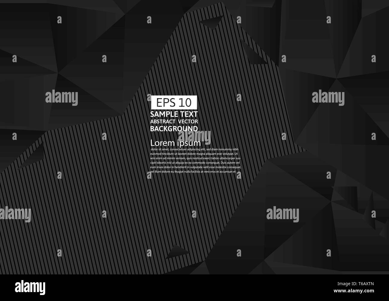 Black and yellow color polygon abstract background modern design ...